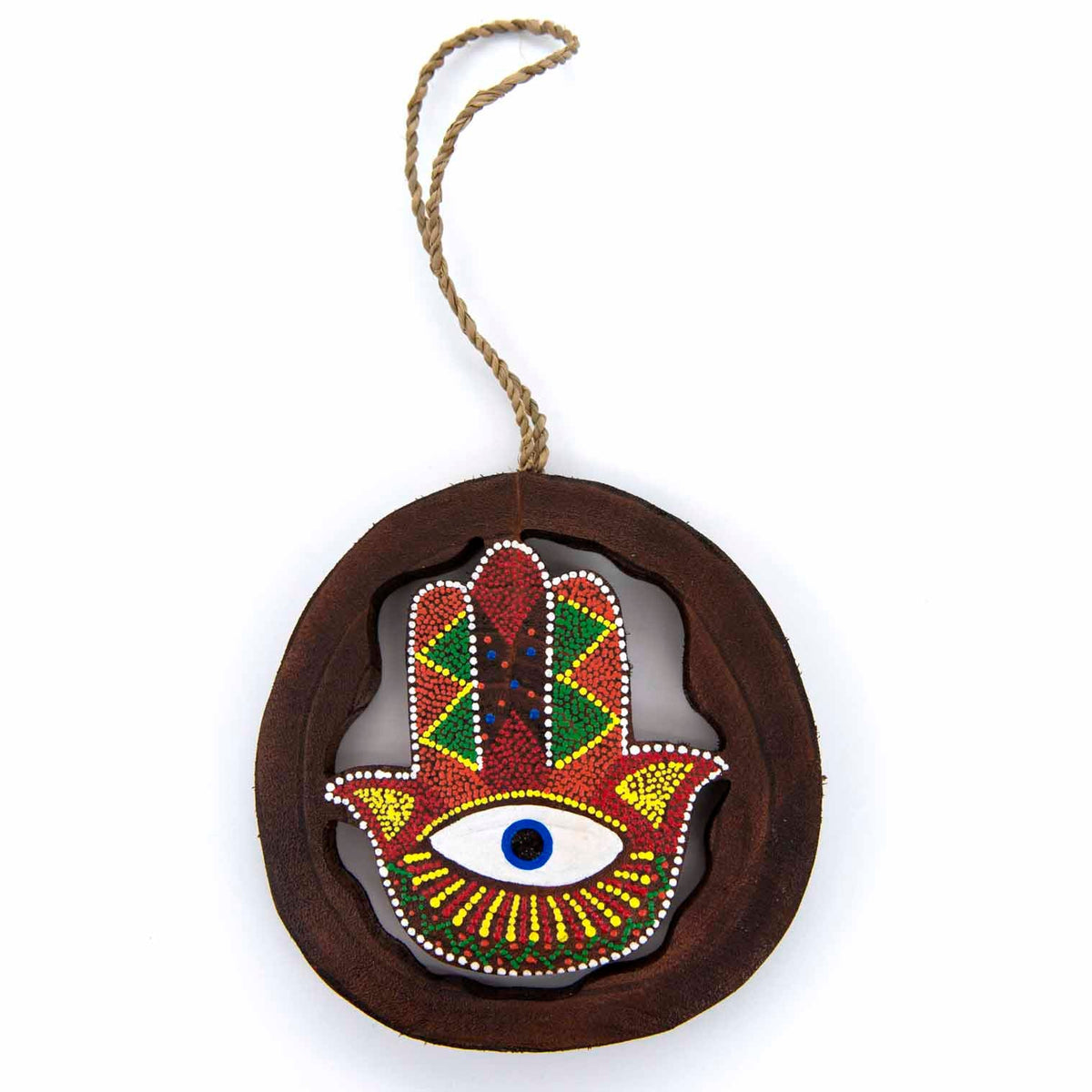Dot Painted Cutaway Hand of Fatima – Siesta Crafts