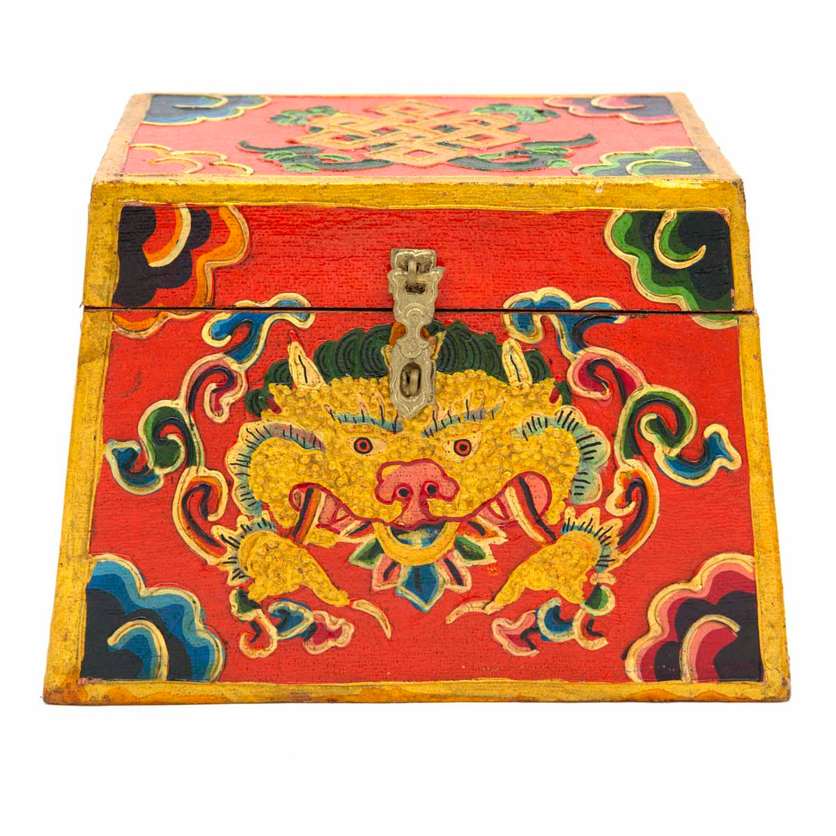 Tibetan Style Orange Cheppu Pyramid Chest – Siesta Crafts