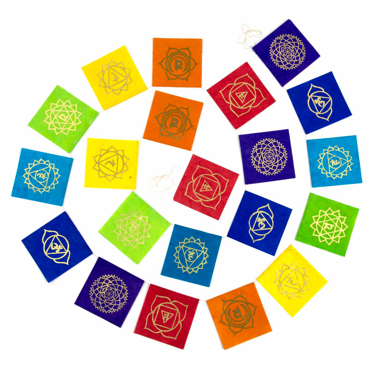 Long Lokta Paper Chakra String - Large – Siesta Crafts