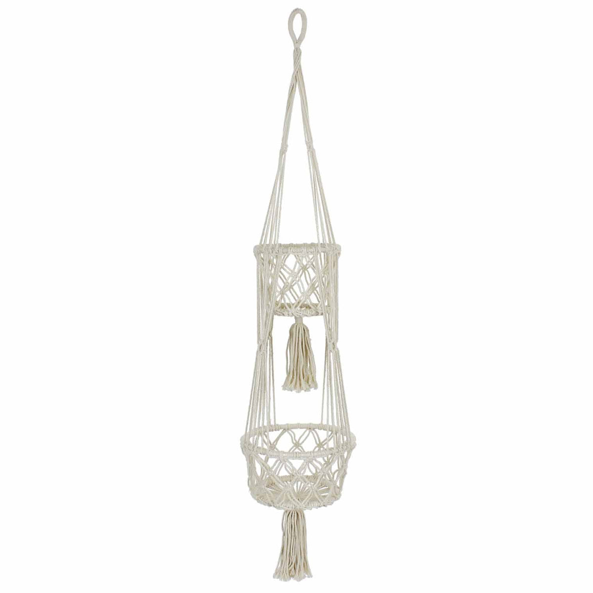 Double Macrame Plant Hanger – Siesta Crafts