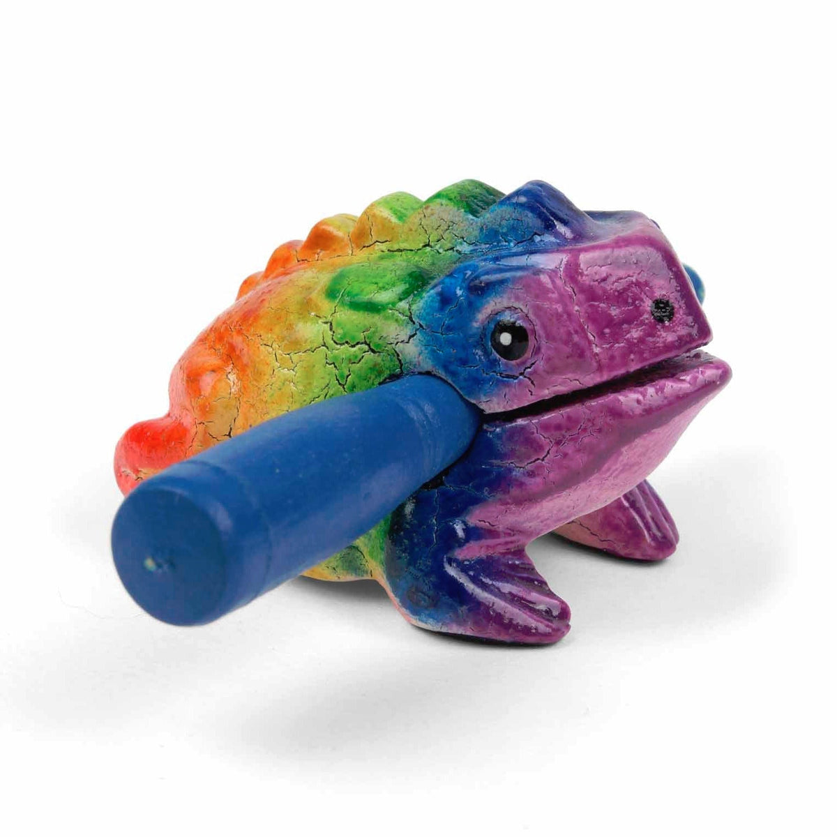 Mini Rainbow Croaking Frog Guiro – Siesta Crafts