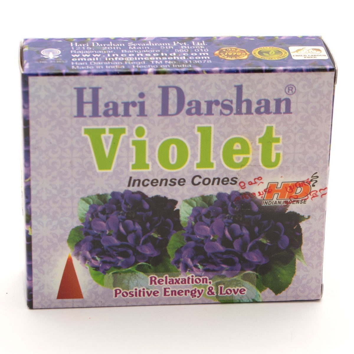 Violet Hari Incense Cones – Siesta Crafts