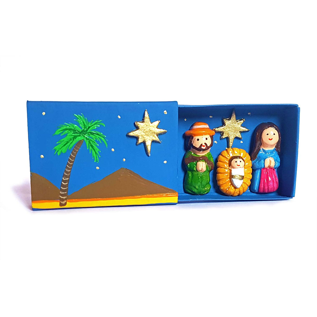 Nativity Palm Tree Matchbox – Siesta Crafts